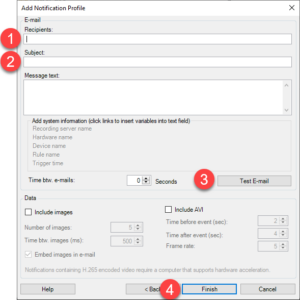 How to set up System Monitor notifications on Management Client vs using The Boring Toolbox